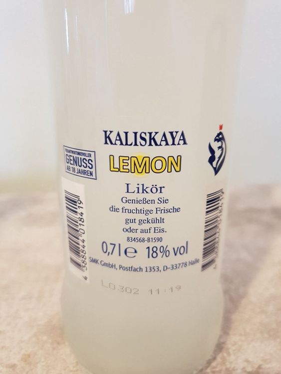 Vodka Kaliskaya Premium oder Lemon (Neu und originalverpackt) in ...