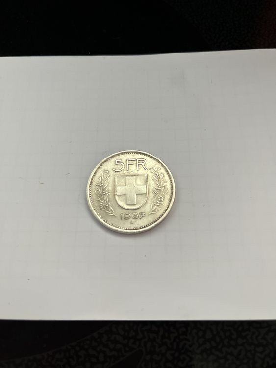 Silbermünze 5 Franken 1967 B (Gebraucht) in Latterbach für CHF 10 – mit Lieferung auf Ricardo kaufen
