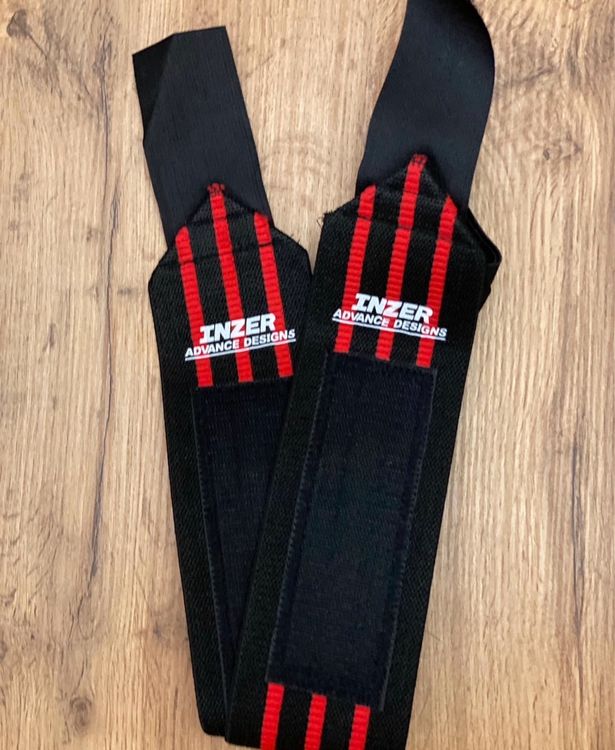 Inzer iron Z wrist wraps 0.5m powerlifting (Neu (gemäss Beschreibung ...
