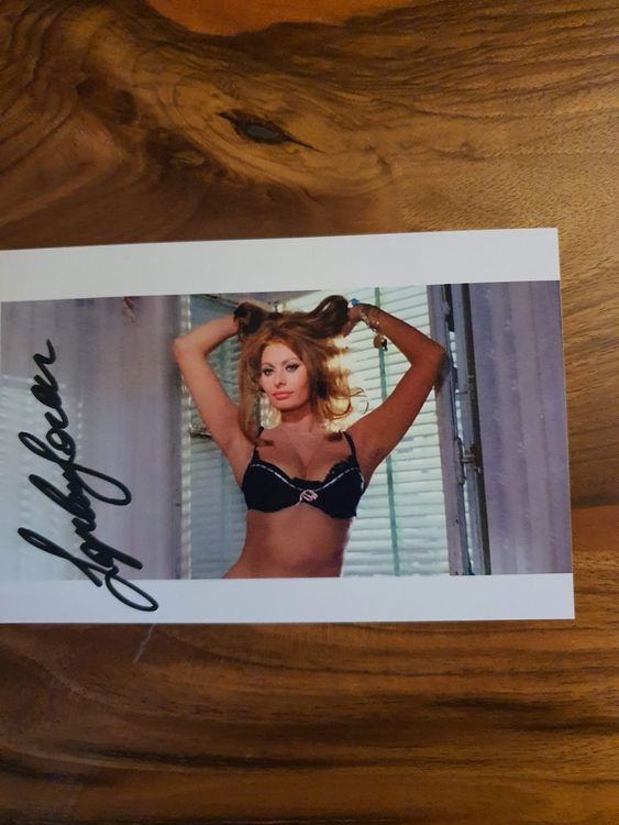 Sophia Loren, handsigniert (Gebraucht) in Buchs ZH für CHF 11 – mit Lieferung auf Ricardo kaufen