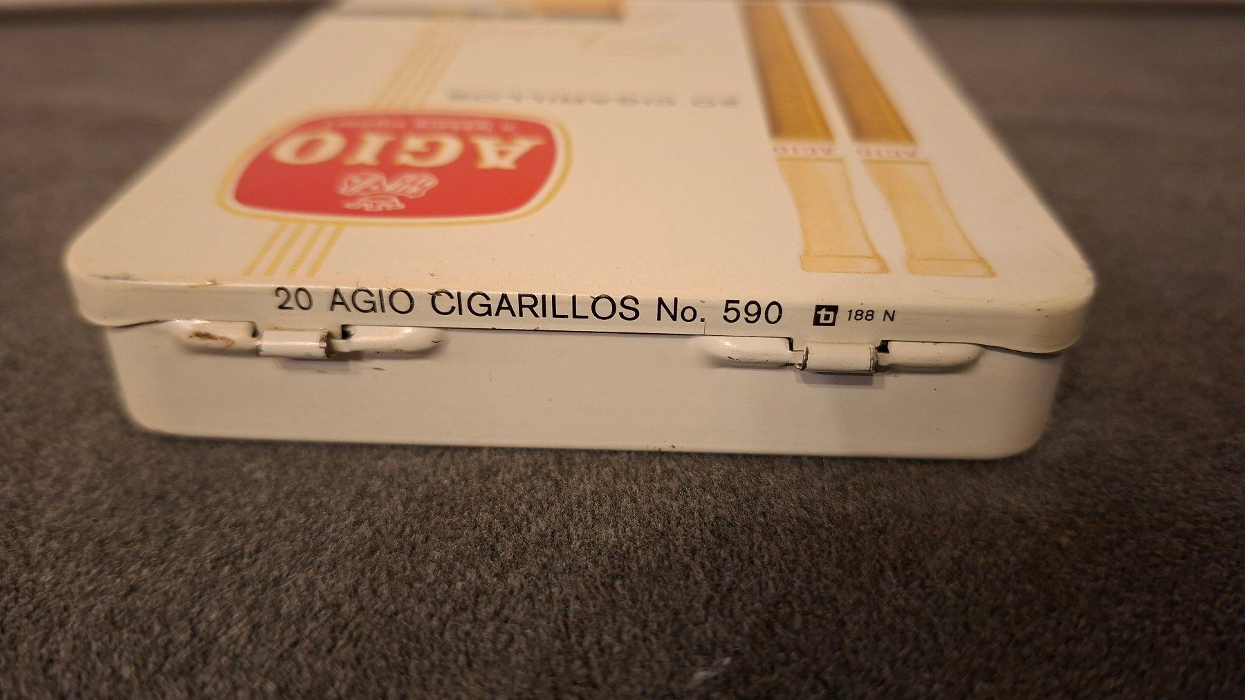 AGIO Junior Tip Cigarillo Dose, leer, Vintage Rarität! (Gebraucht) in ...