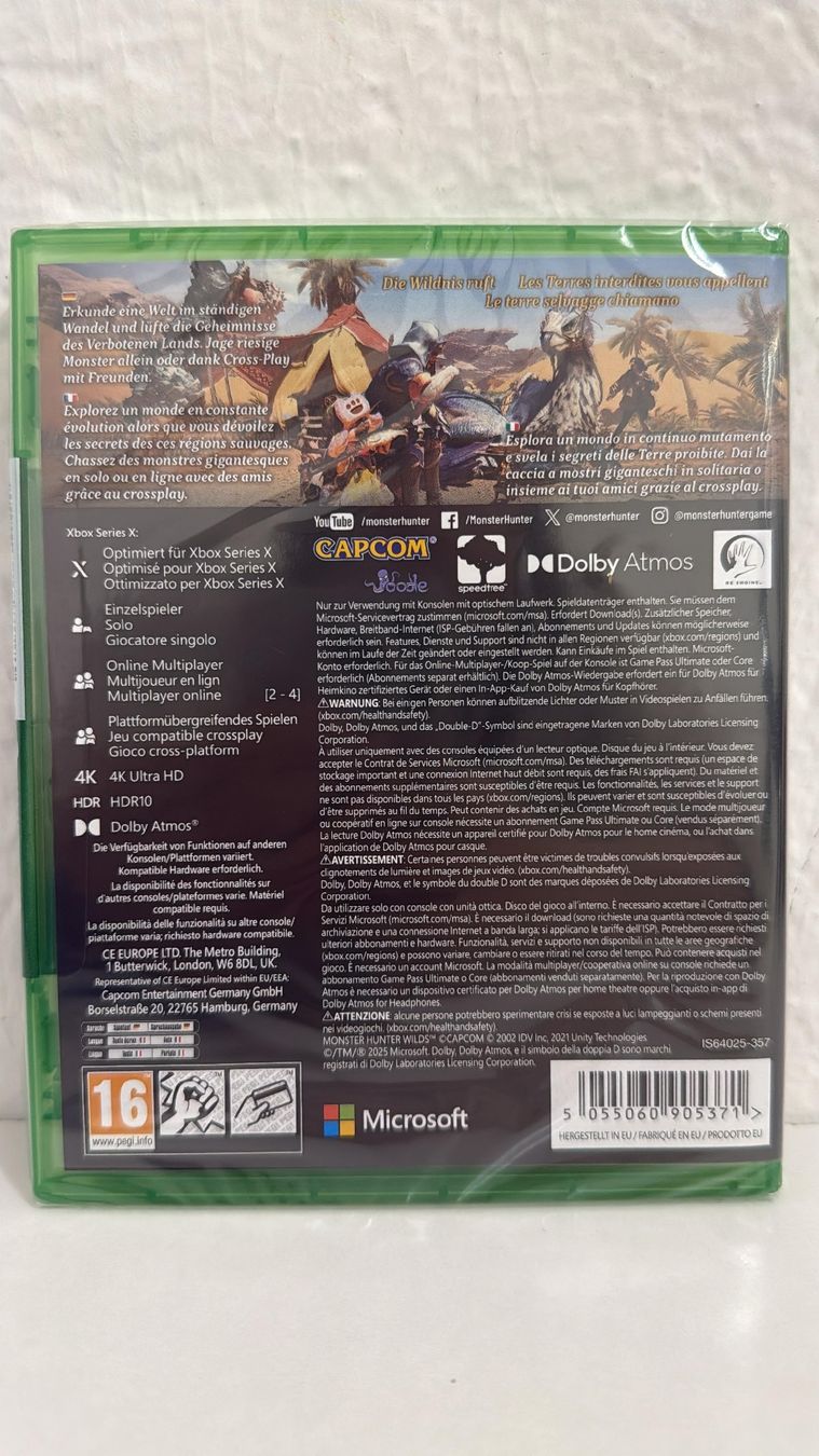 New Monster Hunter Wilds - Xbox Series X - Brand New-Sealed (Neu und ...