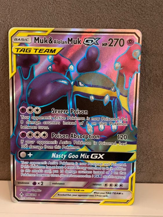 Muk & Alolan Muk GX ENG Unbroken Bonds Pokemon 196/214 | Kaufen auf Ricardo