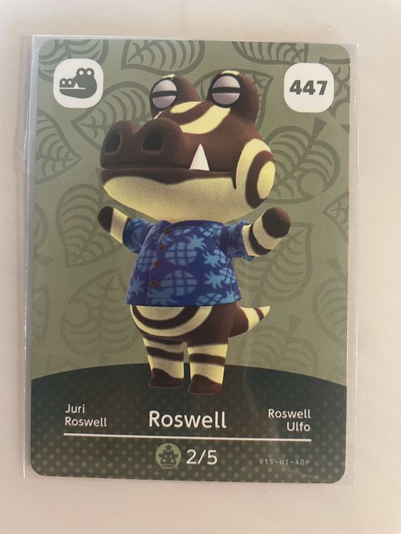 Animal Crossing Amiibo Karte Nr. 447 Roswell (Neu (gemäss Beschreibung)) in Ottikon für CHF 2 ...