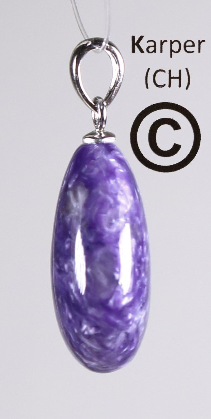 Charoit - Charoït / Pendent Charoite - Charoïte, S 925 Rh (Neu und ...