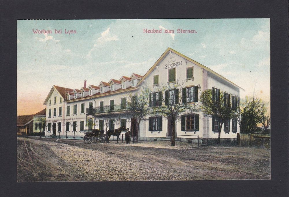 WORBEN bei Lyss - Hotel Neubad zum Sternen, 1909 (Gebraucht) in Wikon ...