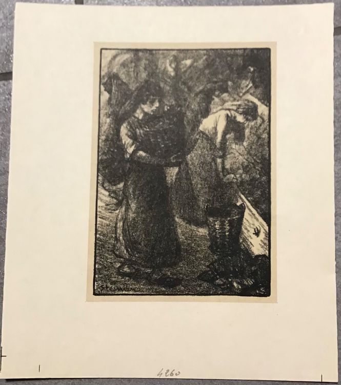Théophile Alexandre STEINLEN 20 er Jahre Orig. Probe Litho (Gebraucht ...