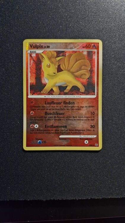 Carte Pokemon Vulpix Lv.20 Pl SH6 (Gebraucht) in Arzier-Le Muids für ...