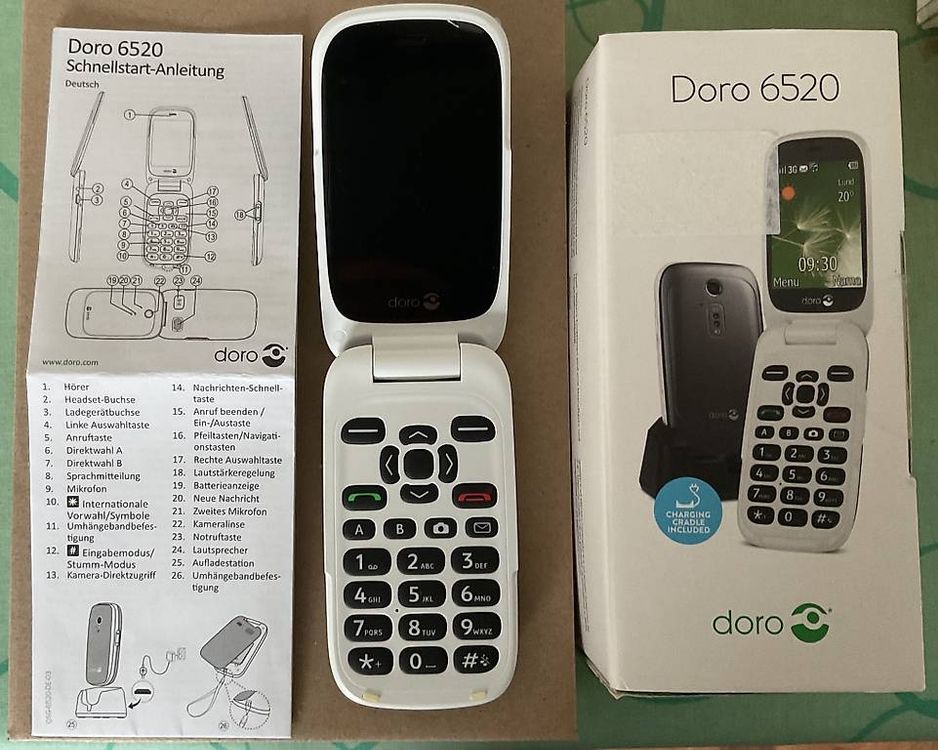 Doro 6520 Klapphandy - Ideal für Senioren, wie neu! (Gebraucht) in ...