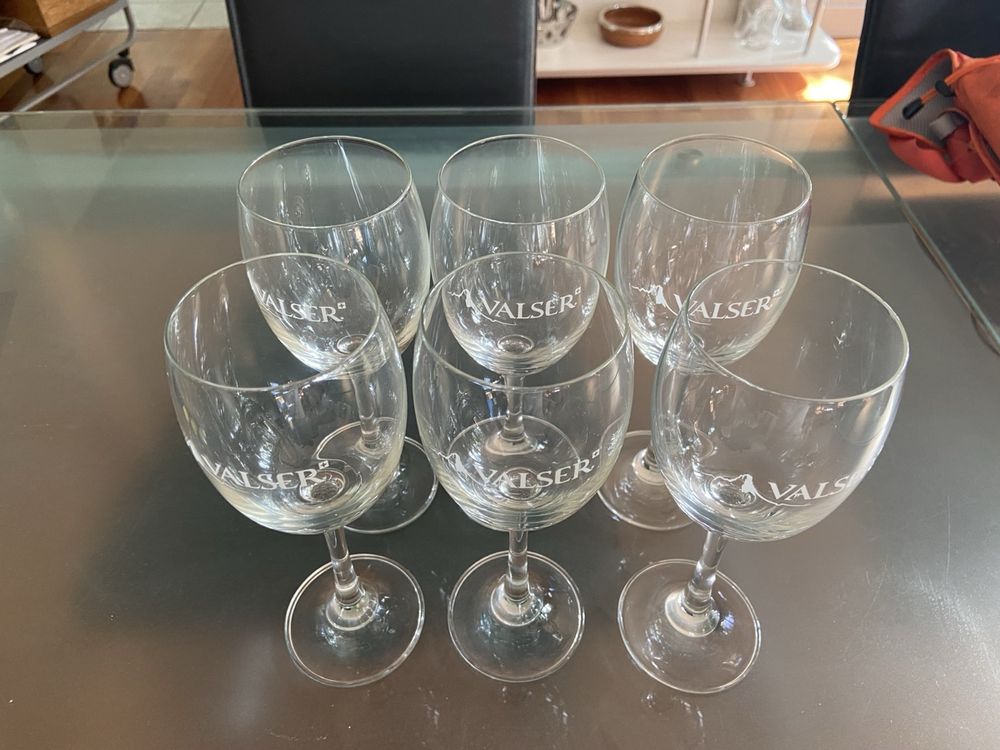 6 Valser Gläser, perfekt für den Sommerabend! (Gebraucht) in Oberwil BL ...