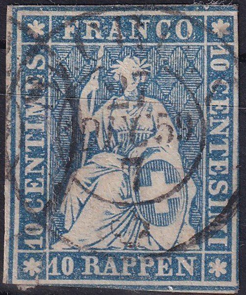 Strubel 23C-1856-Berner Druck- Zürcher Papier (Gebraucht) in Samnaun-Compatsch für CHF 9 – mit ...