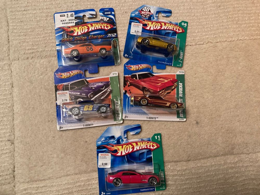 5 Hot Wheels Modellautos Treasure Hunts Sammlerstücke OVP (Neu und ...