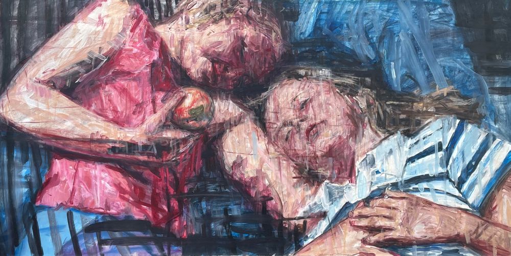 Liam Marc (XX) grosses Gemälde (Gebraucht) in Root für CHF 309 – mit ...