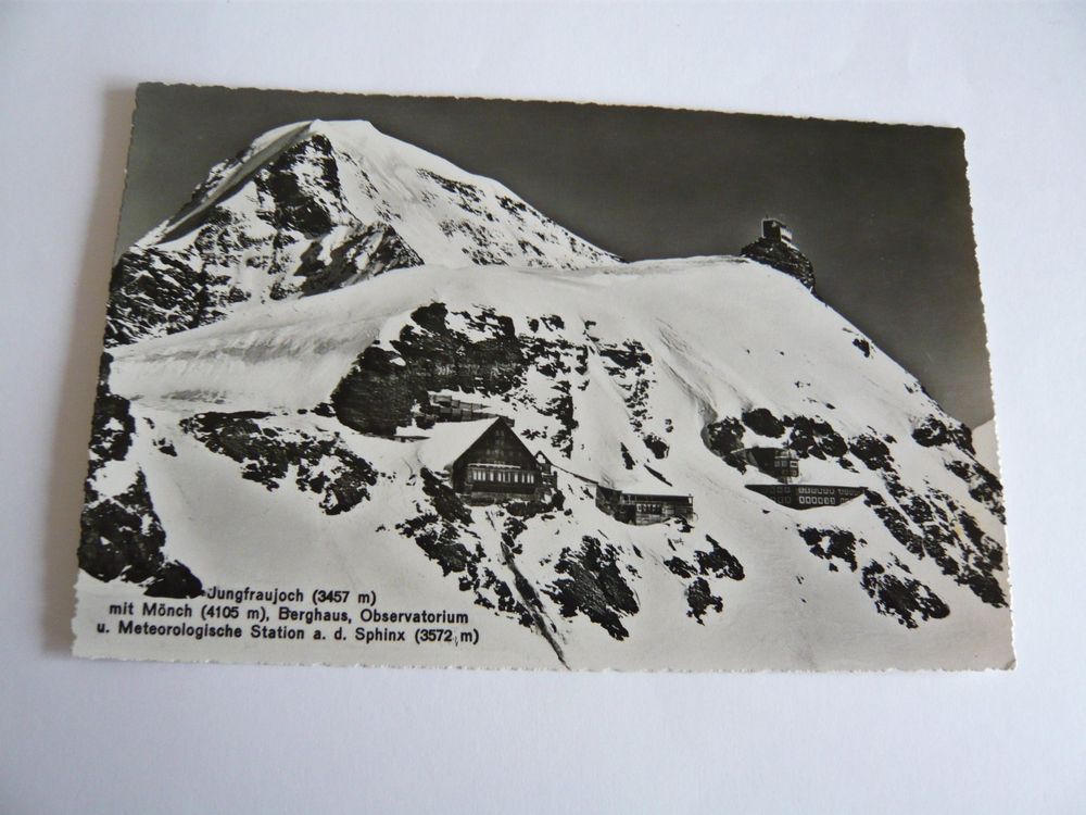 CARTE POSTALE JUNGFRAUJOCH BERGHAUS OBSERVATORIUM | Kaufen auf Ricardo