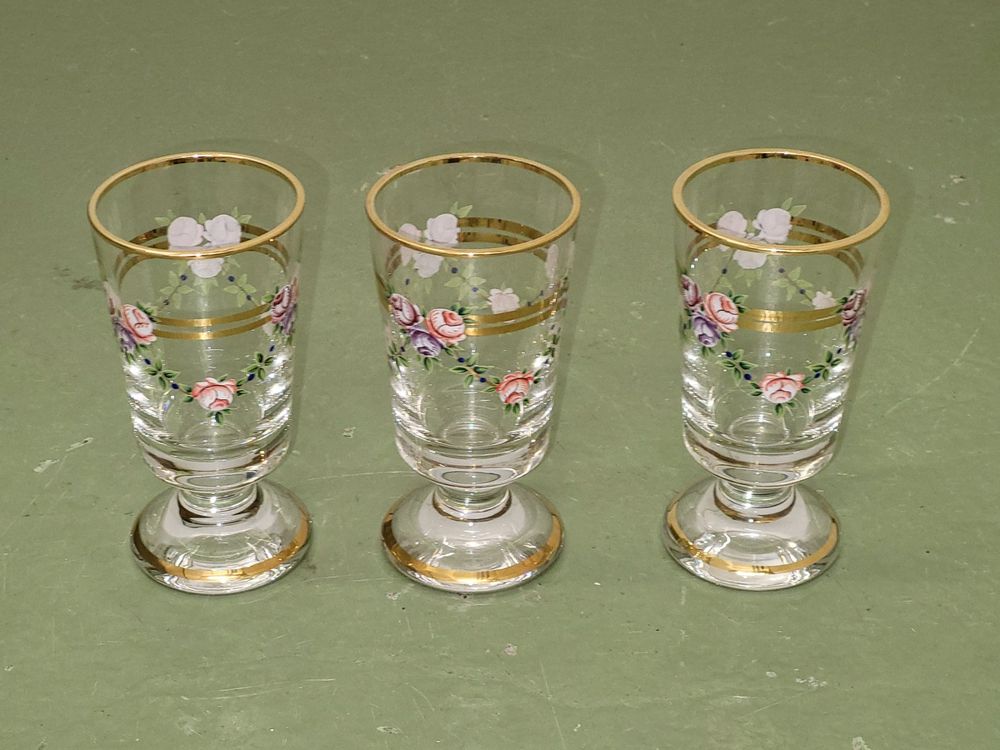 3 Teegläser - Kafi Lutz - Kafi fertig etc. (Neu (gemäss Beschreibung ...