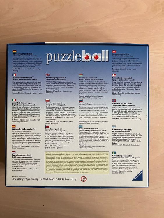 Ravensburger 3D Puzzleball Erde 540 teilen | Kaufen auf Ricardo