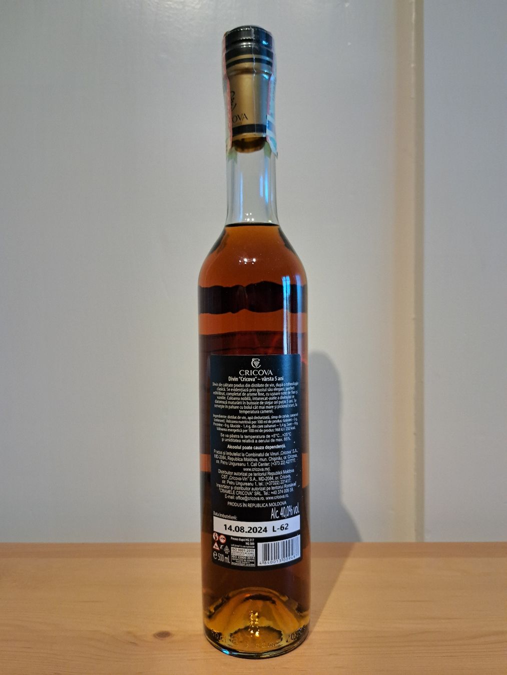 Cricova Divin 5 Jahre, Moldawischer Brandy 0.5l (Neu (gemäss ...