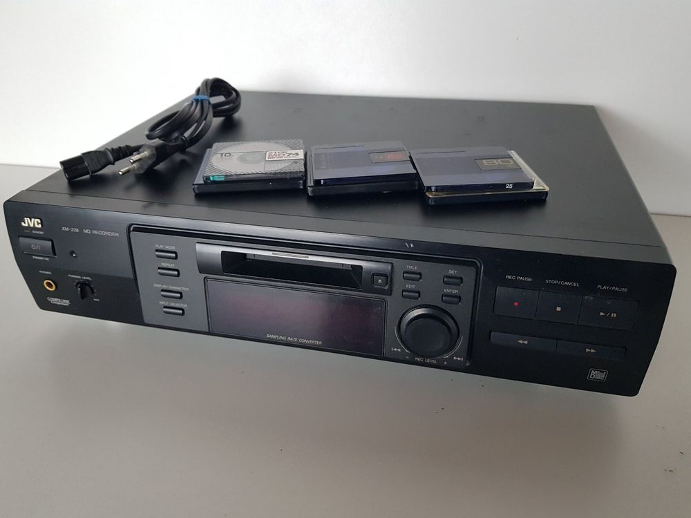 JVC XM-228 Minidisc Recorder + 3 Minidisks (Gebraucht) in Bassersdorf für CHF 95 – mit Lieferung ...