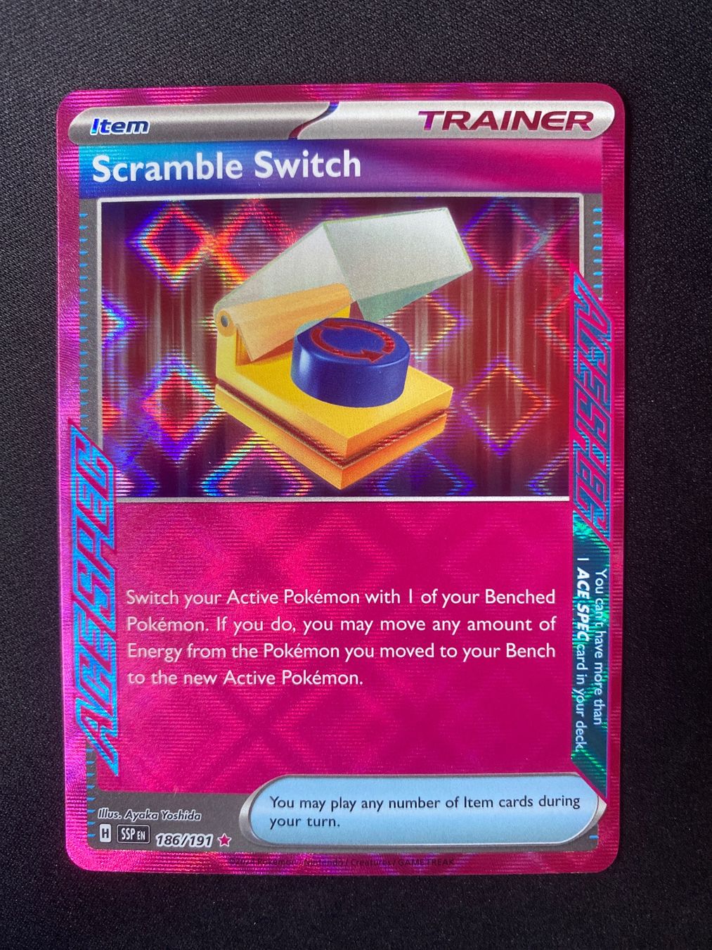 Scramble Switch 186 - ACE Rare - Surging Sparks - EN ab 1 (Neu (gemäss ...