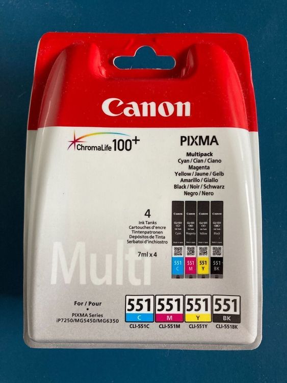 Original Canon Pixma 551 XL Sammlung (Neu und originalverpackt) in ...
