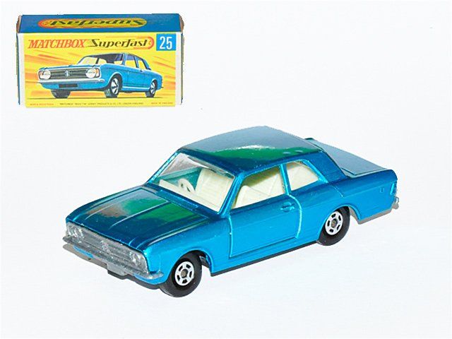 Matchbox Lesney Superfast No.25 FORD CORTINA / ORIGINALBOX (Gebraucht ...