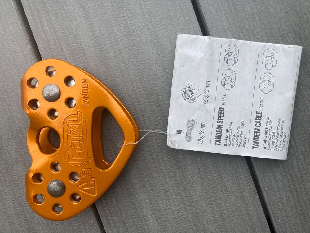 Petzl Tandem Speed Seilrolle (Neu und originalverpackt) in Stein AR für ...