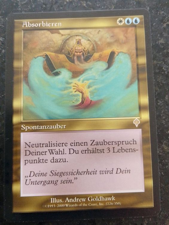 Magic the Gathering Karte Absorbieren (Gebraucht) in Wohlen AG für CHF ...
