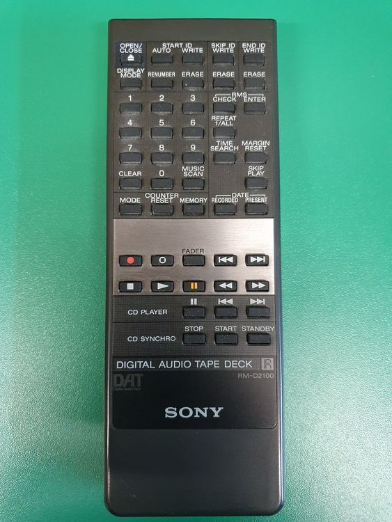 SONY DAT RM-D2100 FERNBEDIENUNG REMOTE VINTAGE ORIGINAL (Gebraucht) in ...