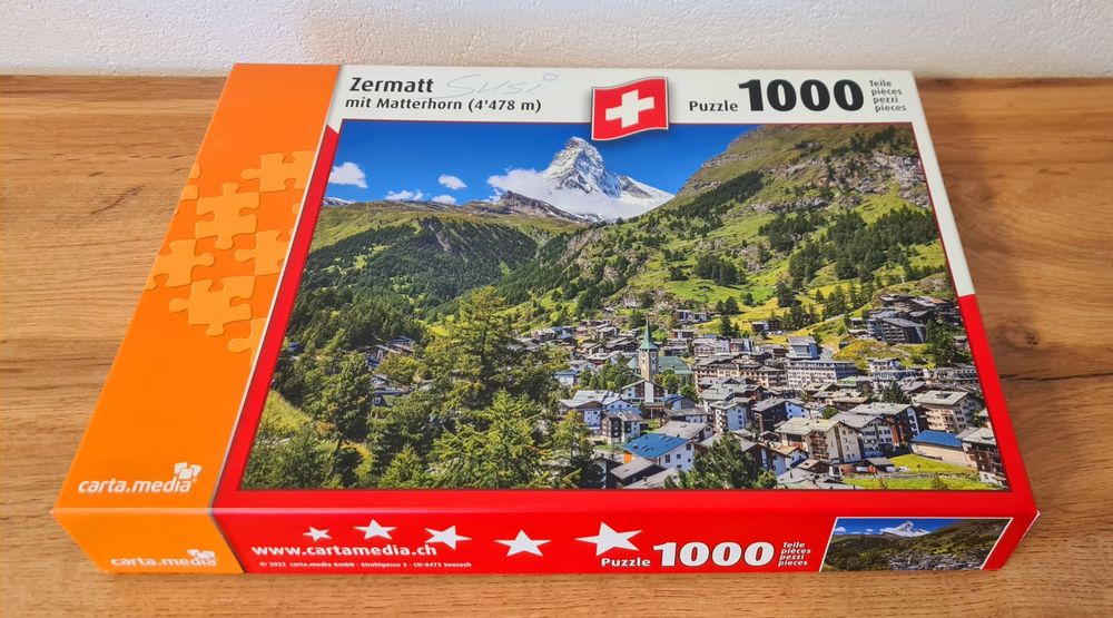 Carta Media Puzzle 1000 Teile: Zermatt (Gebraucht) in Ruswil für CHF 10 ...