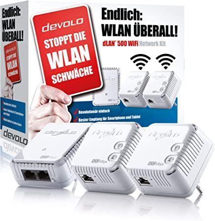 Devolo 9095 dLAN 500 WiFi Network Kit Powerline (Gebraucht) in ...