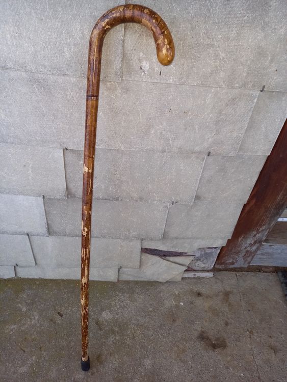 Antiker Spazierstock, Gehstock Vintage Wanderstock aus Holz (Gebraucht ...