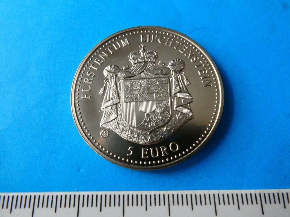 Liechtenstein 1997, 5 Euro - Sondermünze 125 Jahre Eisenbahn | Kaufen auf Ricardo