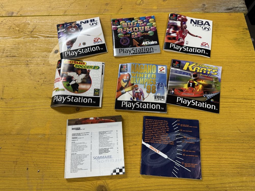 Playstation 1 PS1 Anleitungen/Manuals | Kaufen auf Ricardo