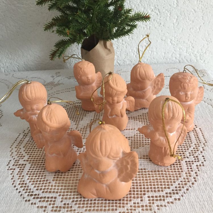 8 Engel aus Ton (Gebraucht) in Lützelflüh-Goldb für CHF 6 – mit ...