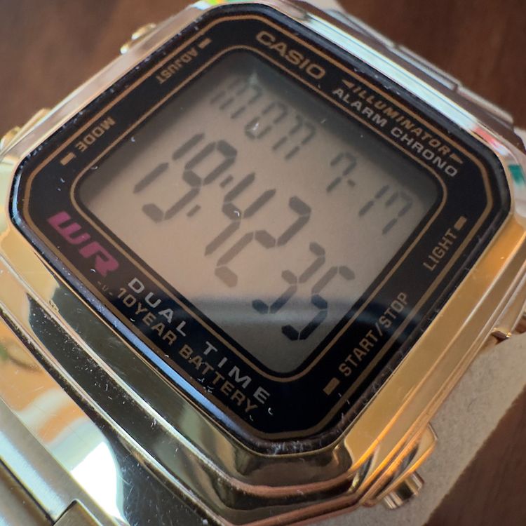 Casio WR Illuminator Dual Time gold | Kaufen auf Ricardo