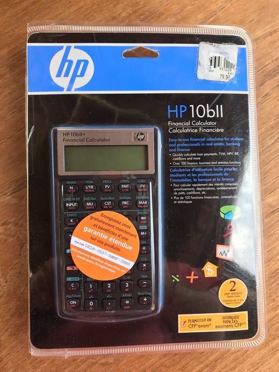 HP 10bii Notice Calculatrice Financière HP10bII+ - Facile à Utiliser ...