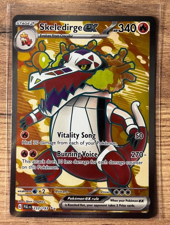 Skeledirge EX FULL ART 233/193 Pokemon Paldea Evolved (Neu (gemäss ...