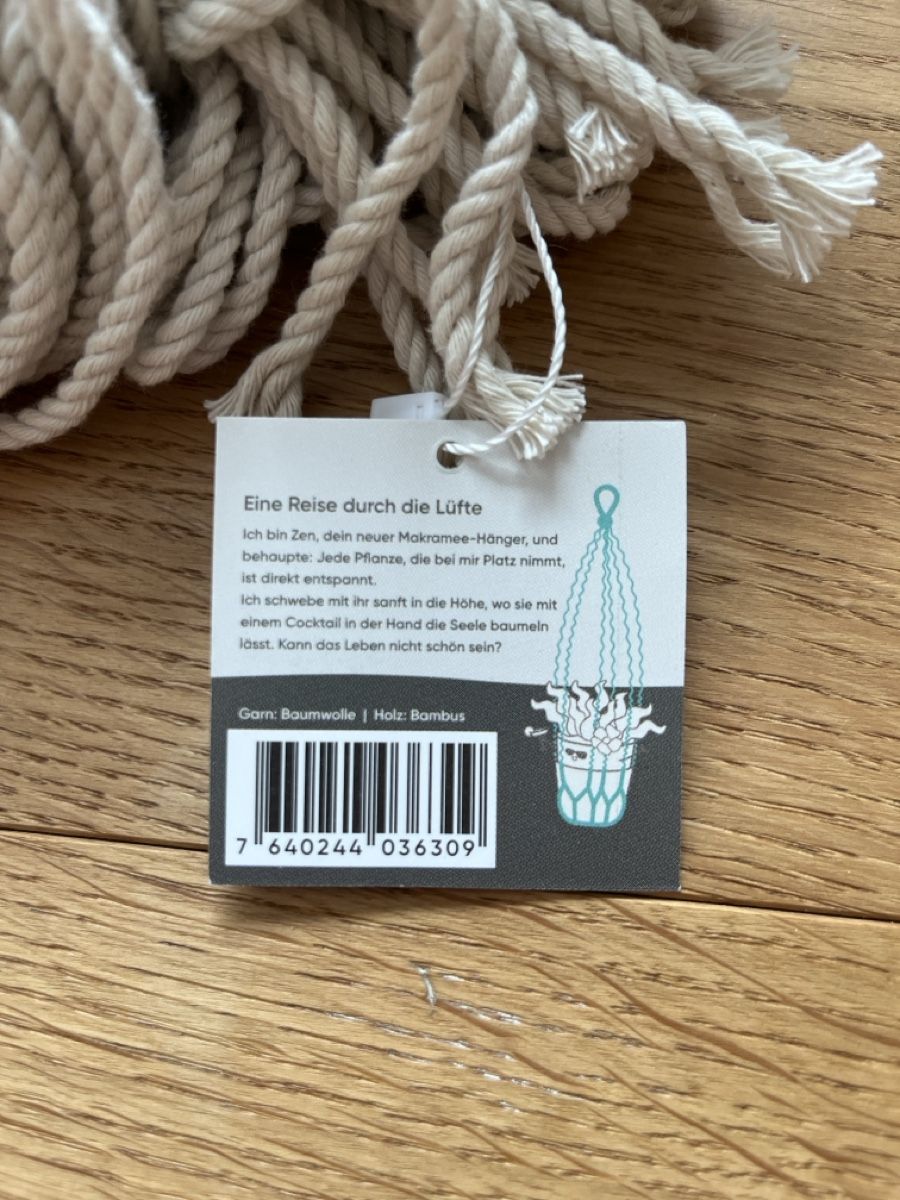Feey Makramee Pflanzenhänger "Zen" - 14cm Töpfe (Neu und ...