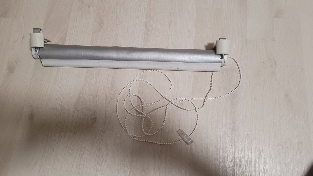 Rollo Silber, Verdunkelungsstoff, komplett Gr. (41x155 cm) (Gebraucht ...