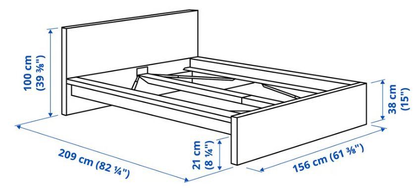 Ikea Malm Bett Masse