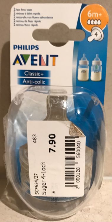 2x Avent Sauger, 6m+, Classic+, Anti-colic!!! | Kaufen auf Ricardo