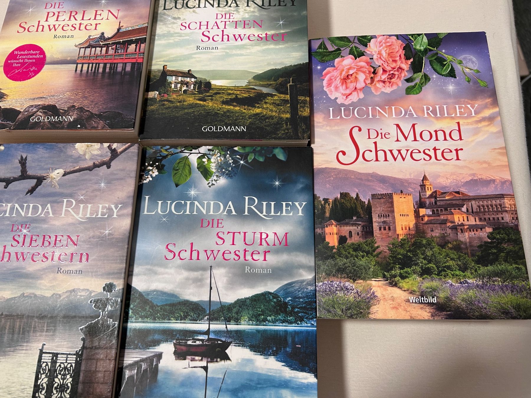 Romane von Lucinda Riley, 5 Stück, die 7 Schwestern (Gebraucht) in ...
