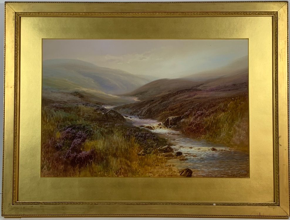 Landschaft Aquarell unleserlich Signiert | Kaufen auf Ricardo