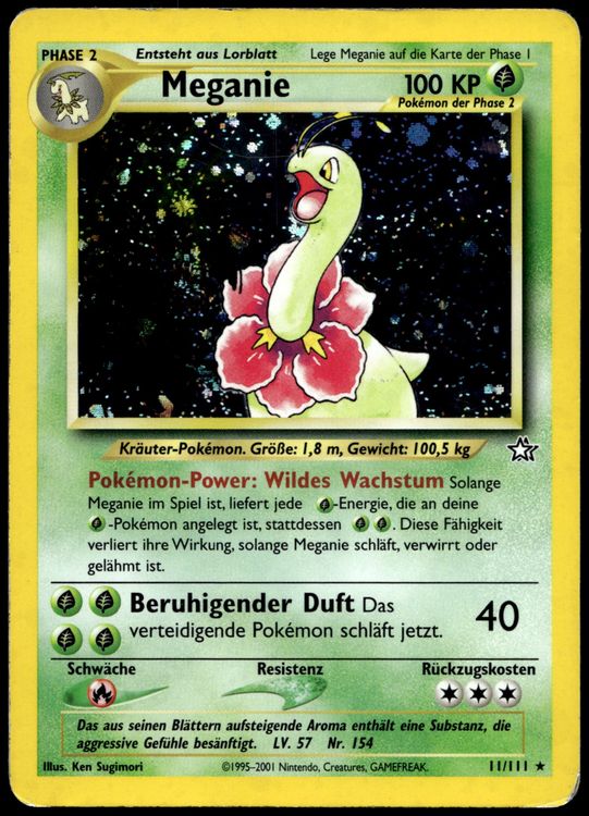 Meganie 11/111 Holo (🌀) Pokémon Neo Genesis ab 1.- (Neu (gemäss ...