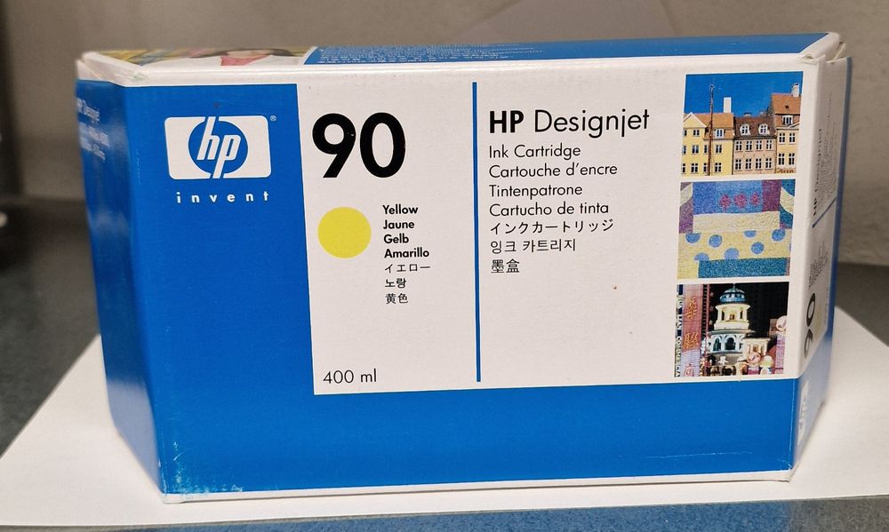 HP Tintenpatrone Nr. 90 Yellow C5065A 400ml NEU DesignJet (Neu und ...