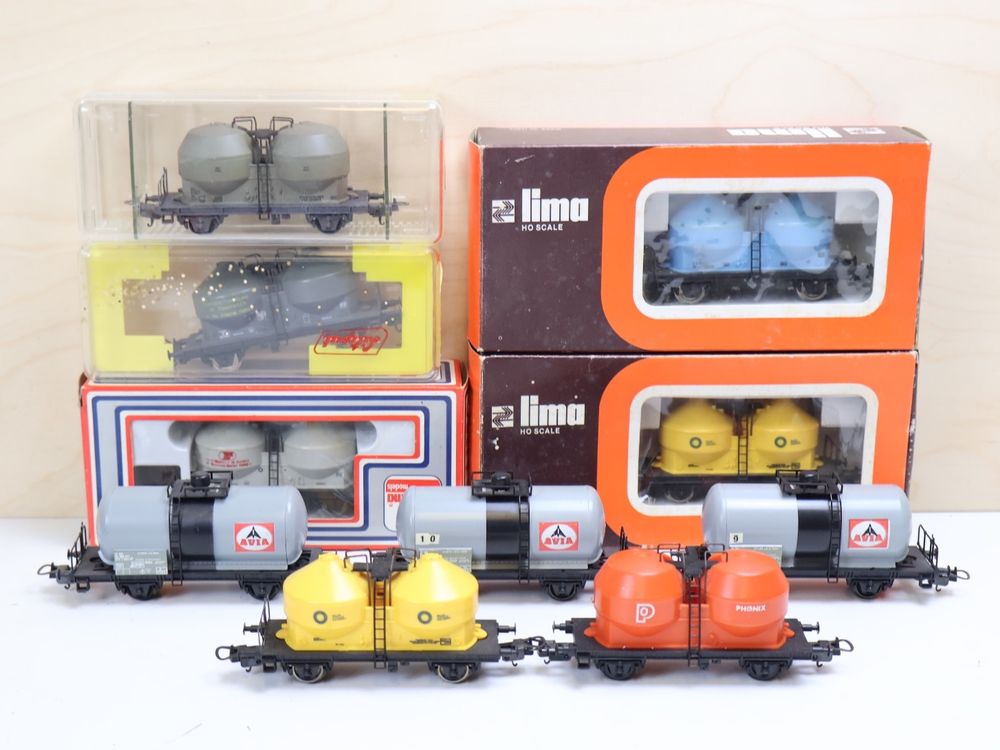 Lima 10 x Kessel- und Behälterwagen Set - "AVIA etc. - H0 | Kaufen auf ...