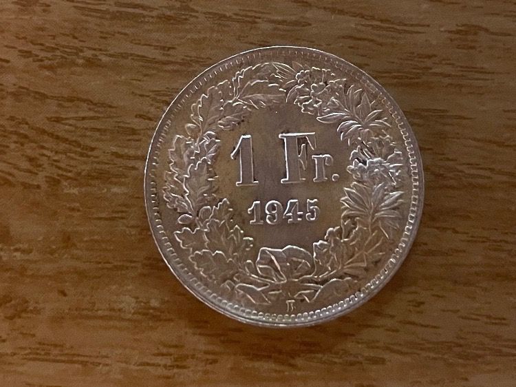 Pièce de 1 CHF de 1945 | Kaufen auf Ricardo