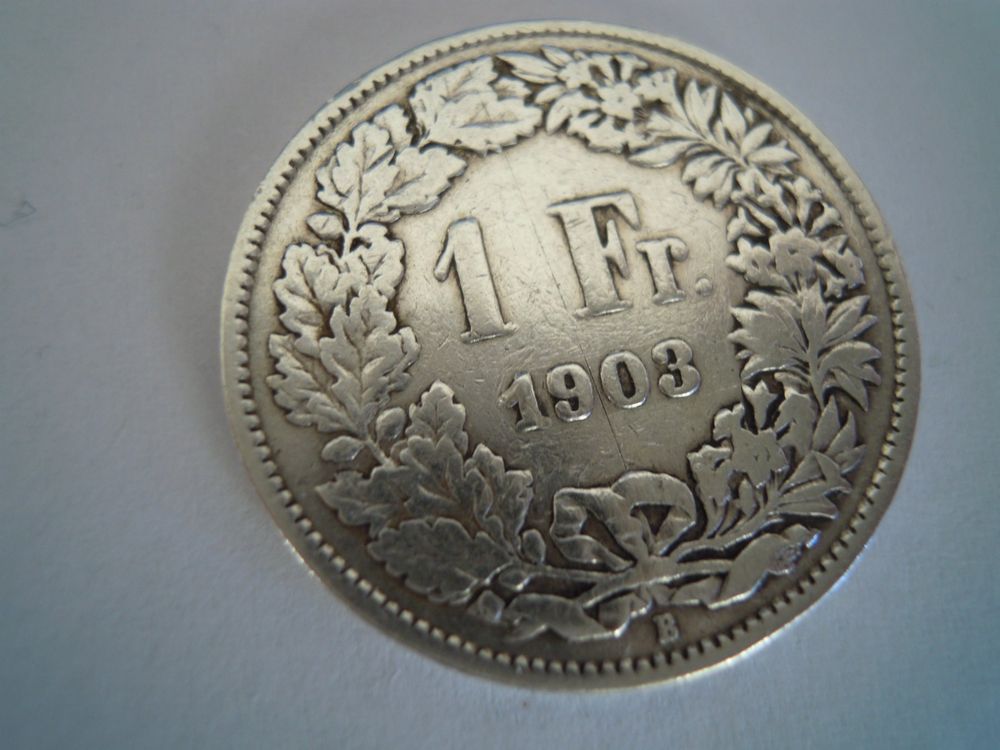 1 mal alte silber 1 Franken 1903 | Kaufen auf Ricardo