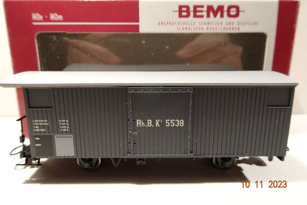 1 Wagon ancien Bemo HOm RhB K1 5538 (Neu und originalverpackt) in Thierrens für CHF 38 – mit ...