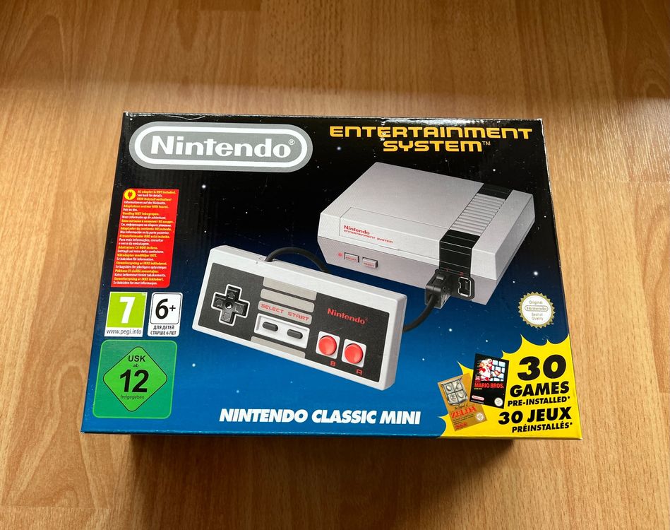 OVP Nintendo Classic Mini (NES) Konsole mit 30 Spielen! Top! (Neu und originalverpackt) in ...